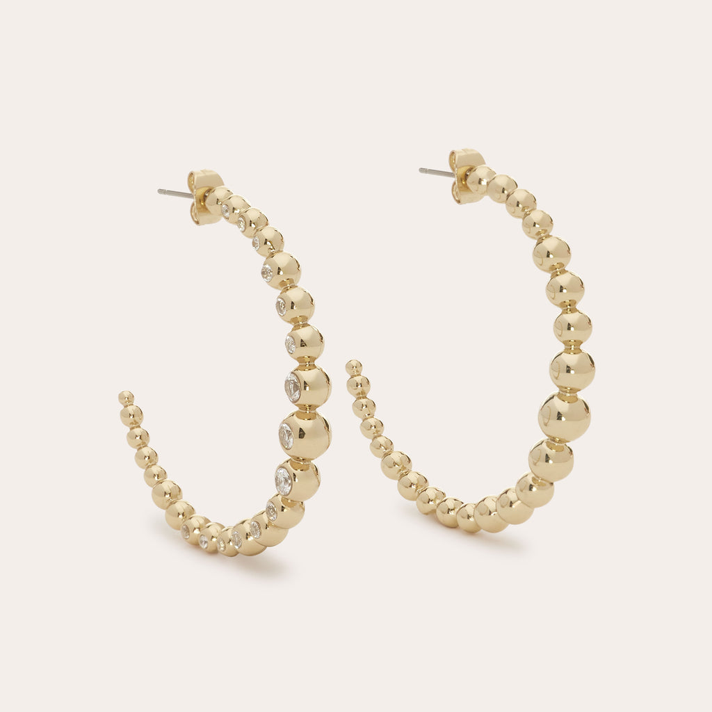 Juliette Hoop Earrings in gold | Ramy Brook