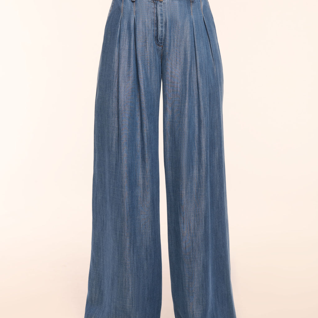 chambray trousers