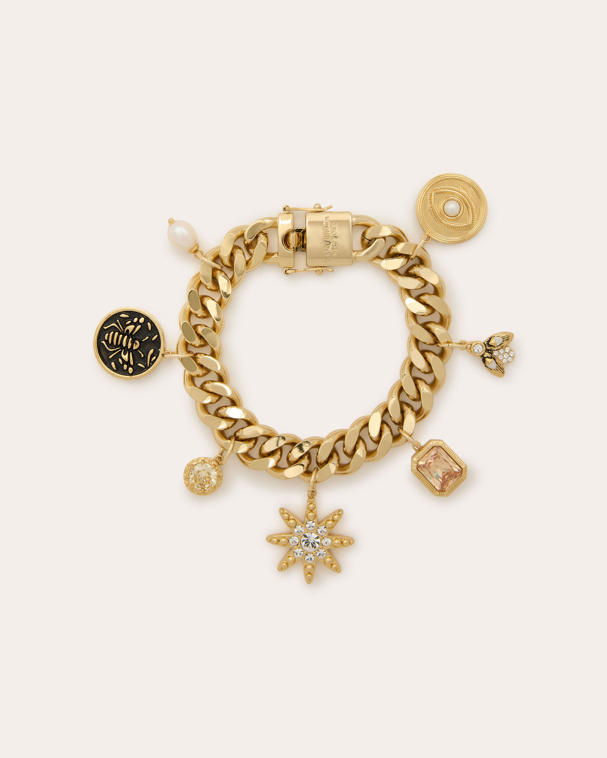 Emmi Charm Bracelet in gold | Ramy Brook