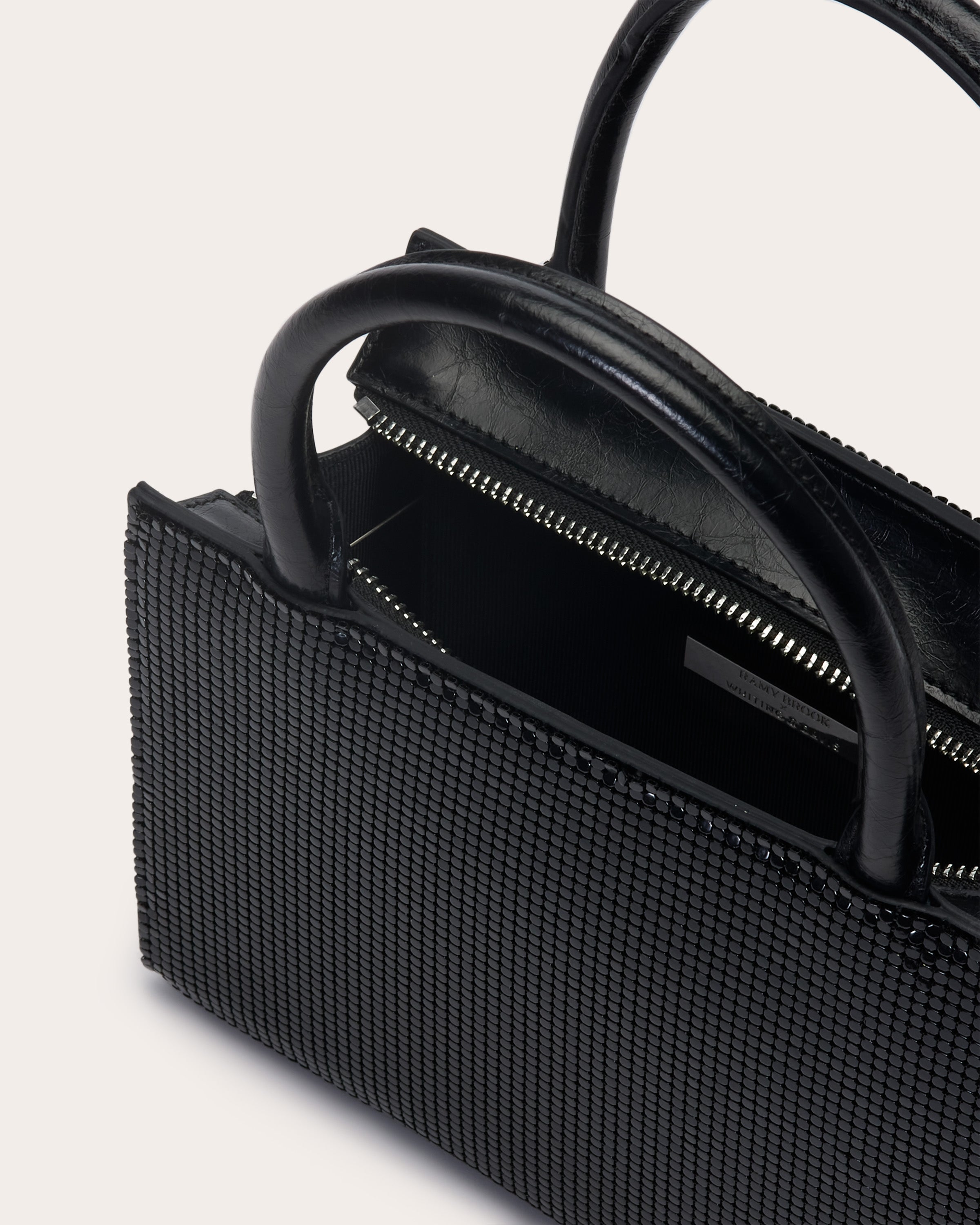 Ramy Brook Portia Leather Chainmail Bag - black - image 8