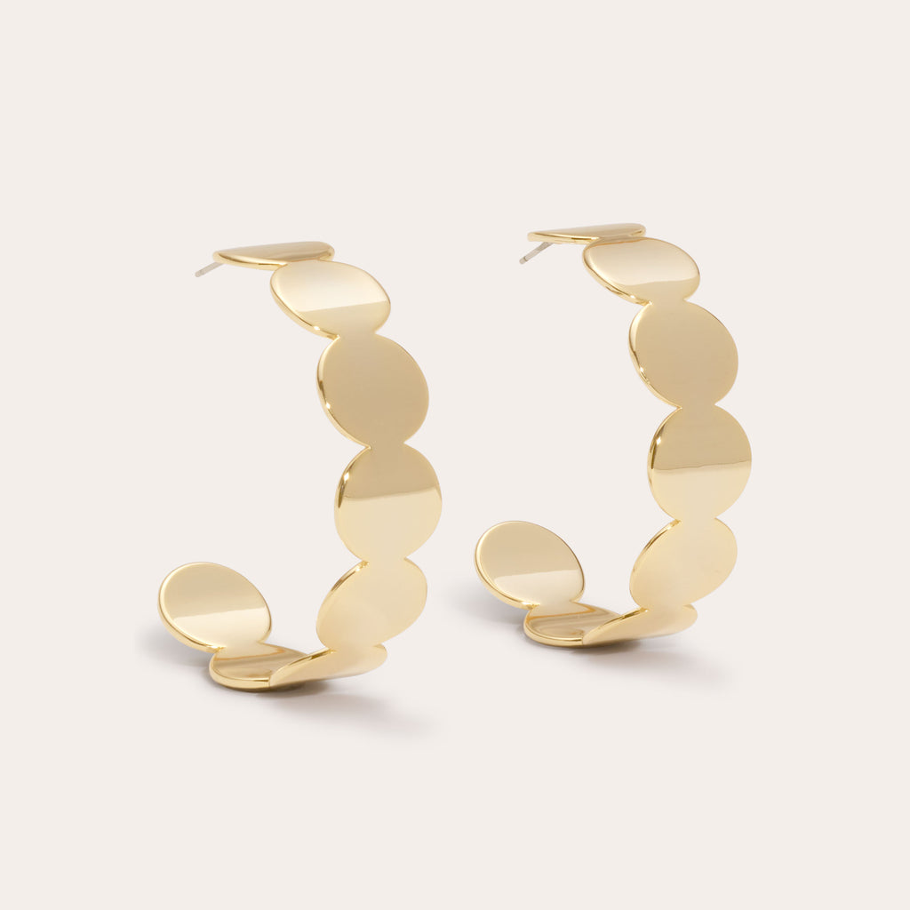 Ravi Hoop Earrings in gold | Ramy Brook